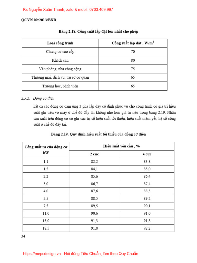 2.Nhiệt Lượng Động Cơ-QCVN 09-2013-BXD | PDF