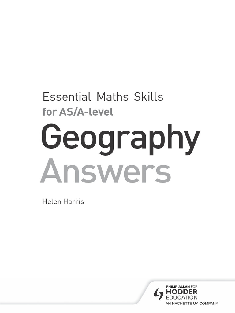 Maths Skills Geography Answers | PDF | Quartile | Statistical Significance