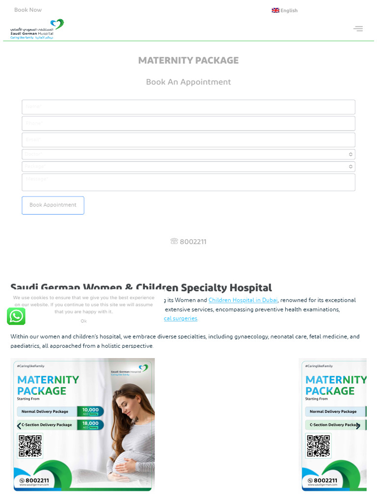 Saudi German Hospital Maternity Packages | PDF | Childbirth | Obstetrics