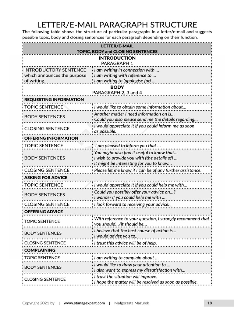 Phrases For All Formal Letters | PDF