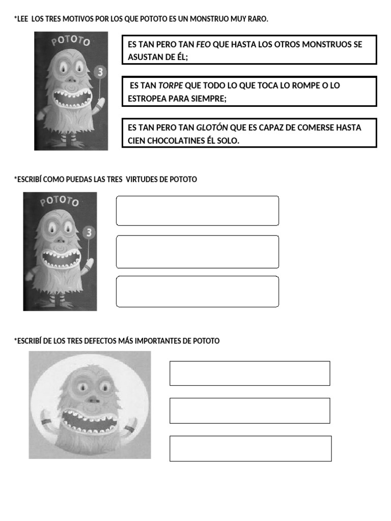 Actividades de Pototo 2 | PDF