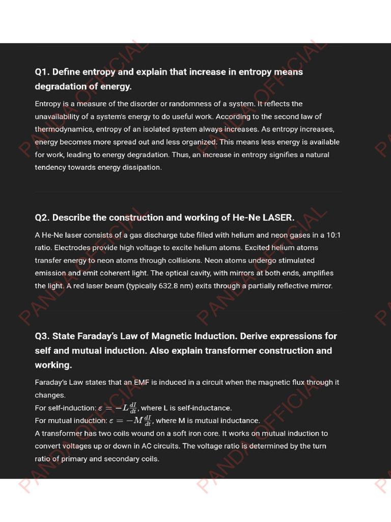 Phy-II Cs Complete Mid Night Solved | PDF