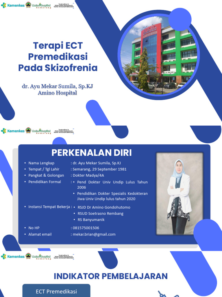 Pramedikasi Terapi Ect | PDF