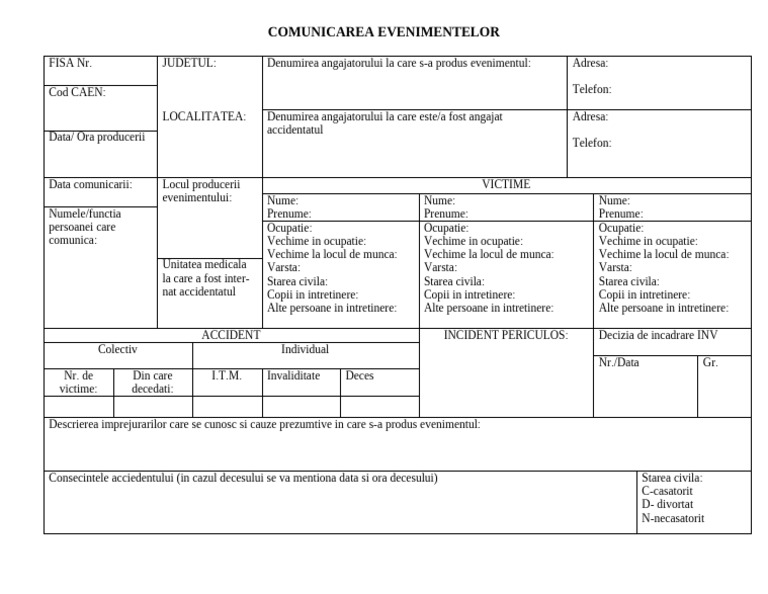 Comunicarea Evenimentelor | PDF