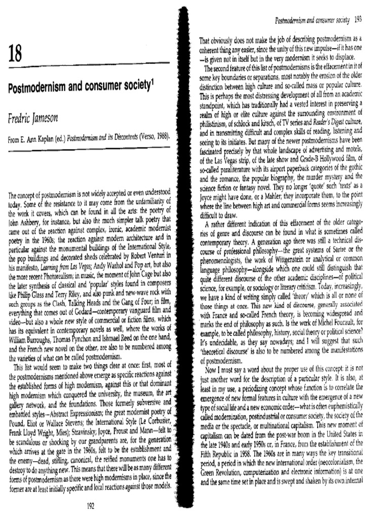 Postmodern Consumer | PDF