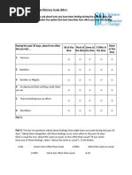 K10 Psychological Distress Scale Guide | PDF | Mental Disorder ...