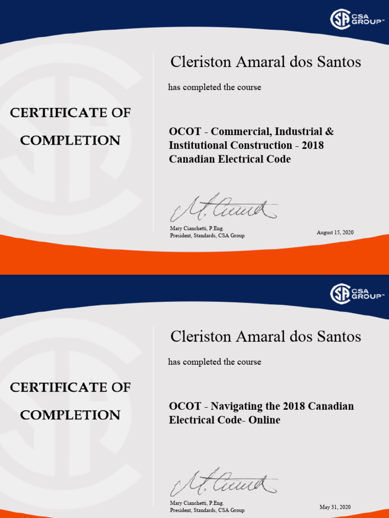 Course - Certificate - Commercial, Industrial Institutional Construction - and Canadian ...