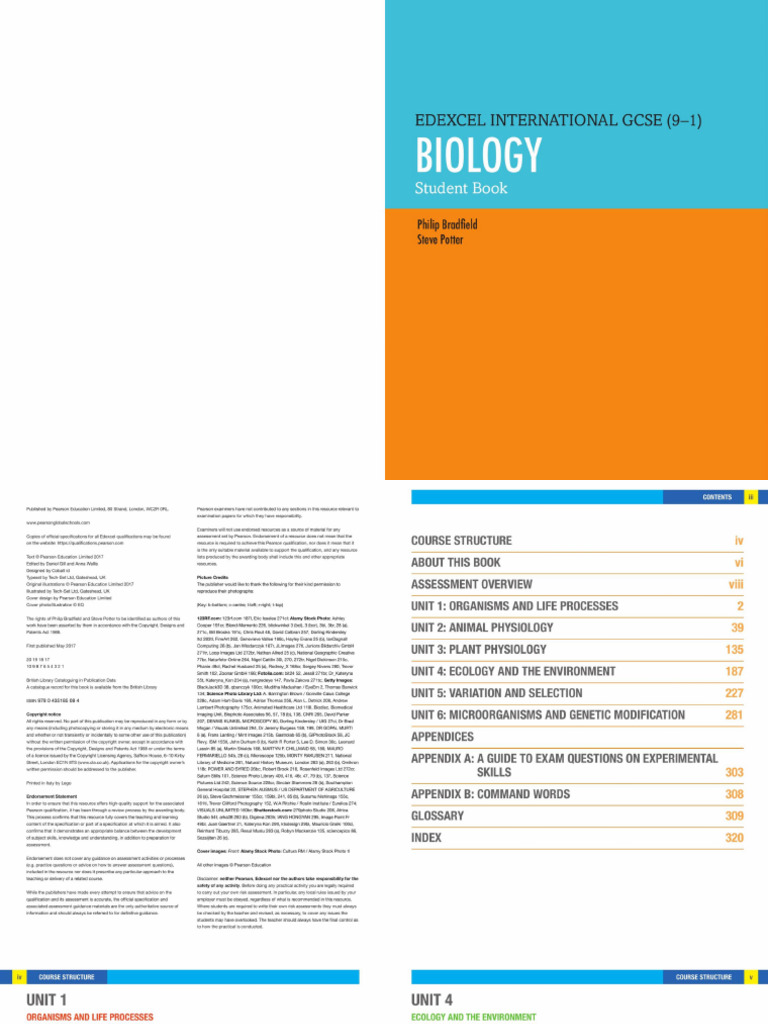 Igcse Biology Textbook | PDF