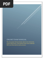MCQ Online Exam Instructions for Students | PDF | Multiple Choice ...