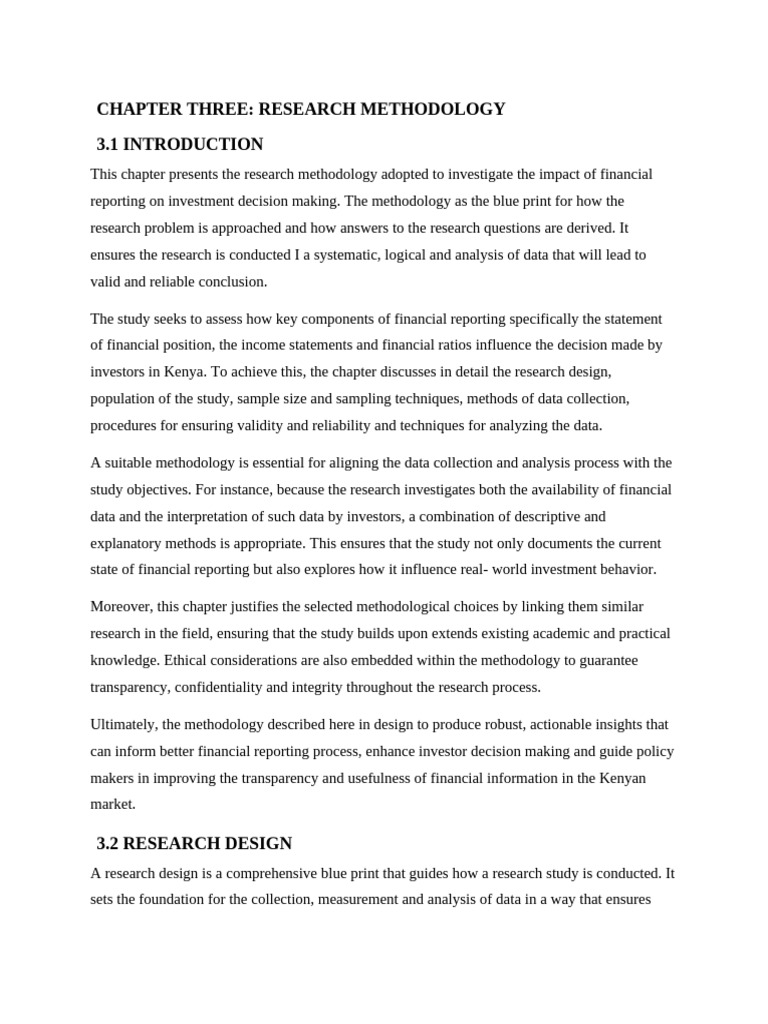 Chapter Three Cherop Jackline | PDF | Statistics | Validity (Statistics)