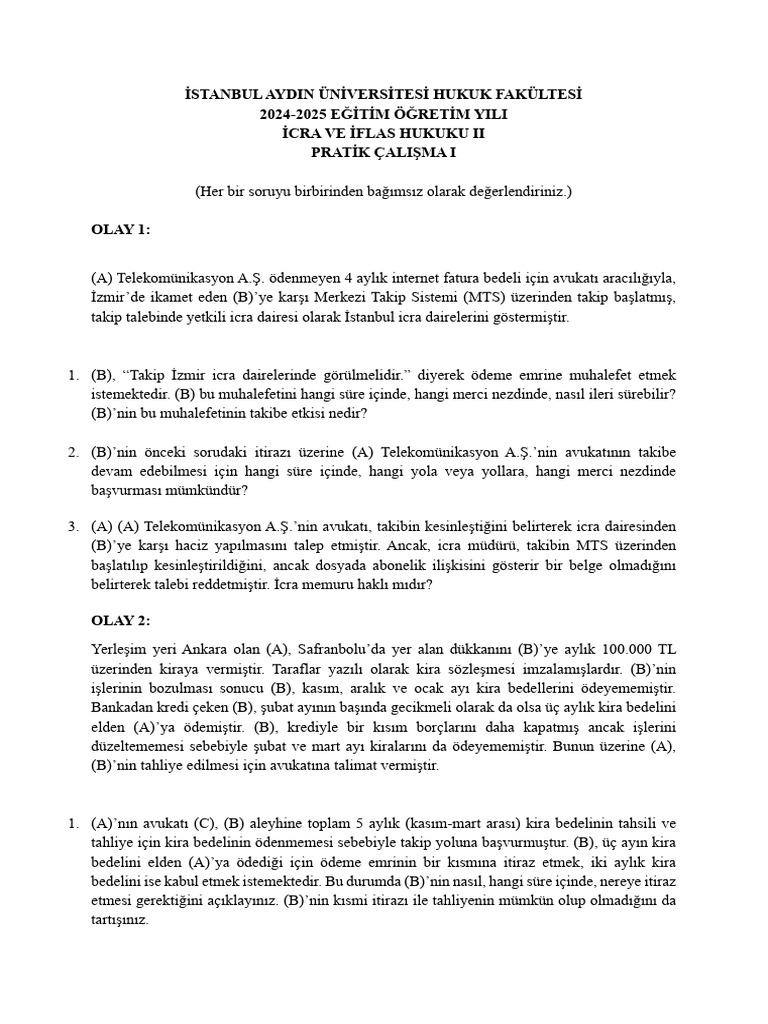 Pratik Calisma 1 | PDF