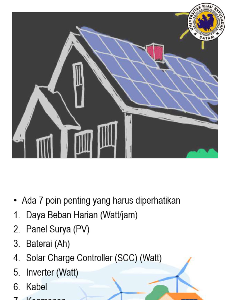 Perancangan Pembangkit Listrik Tenaga Surya (PLTS) Mandiri (Off-Grid) | PDF