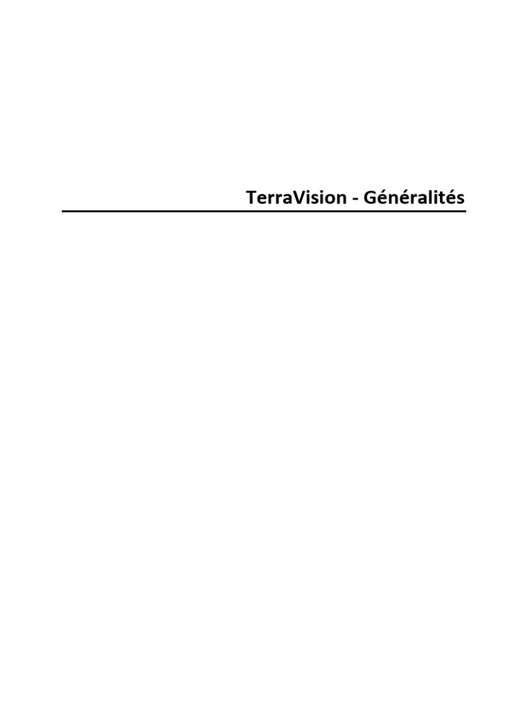 Guide de gestion de TerraVision | PDF | Fichier informatique ...