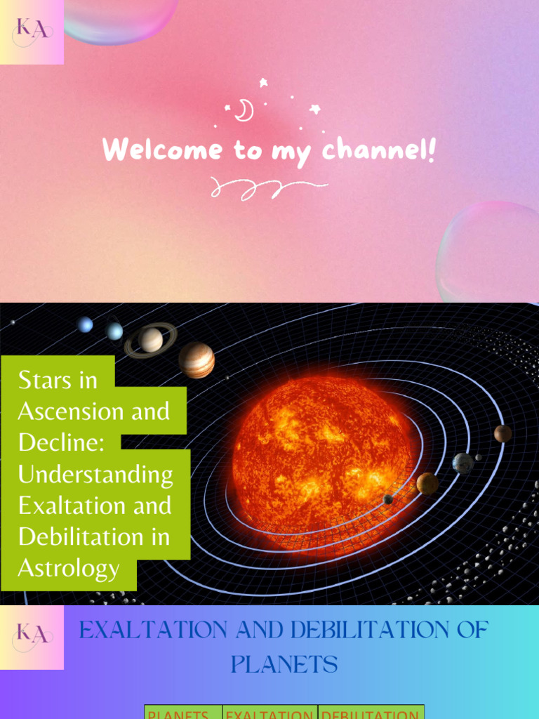 Exaltation and Debilitation of Planets in Astrology. | PDF