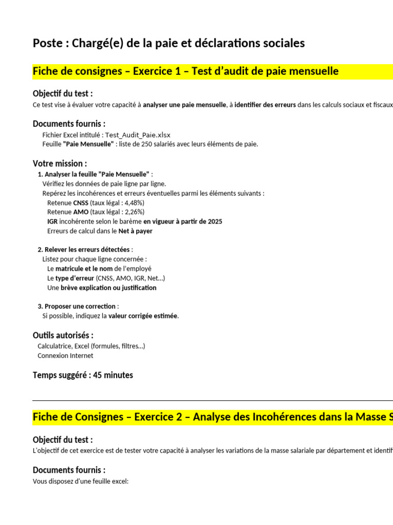 Ikrame Test | PDF | Microsoft Excel