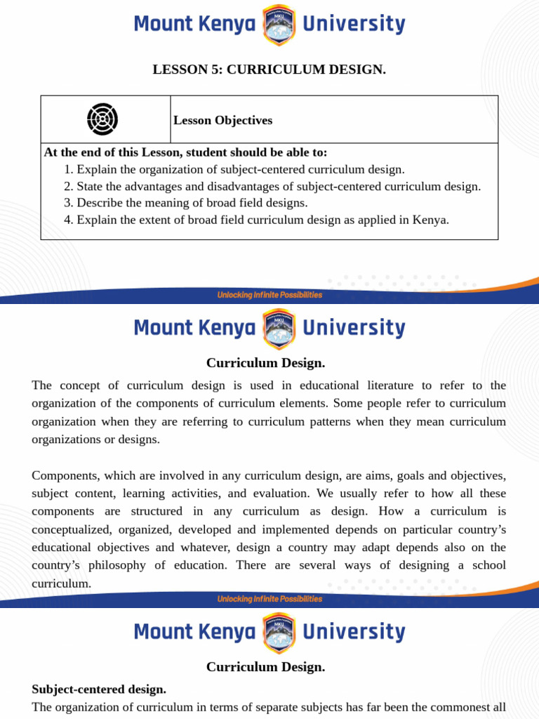 BEM2101 - Curriculum Development - SCORM - Lesson 5 | PDF | Curriculum ...