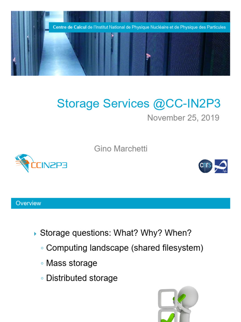 Ccin2p3 Storage Best Practices Intro | PDF | Backup | Computer Data Storage