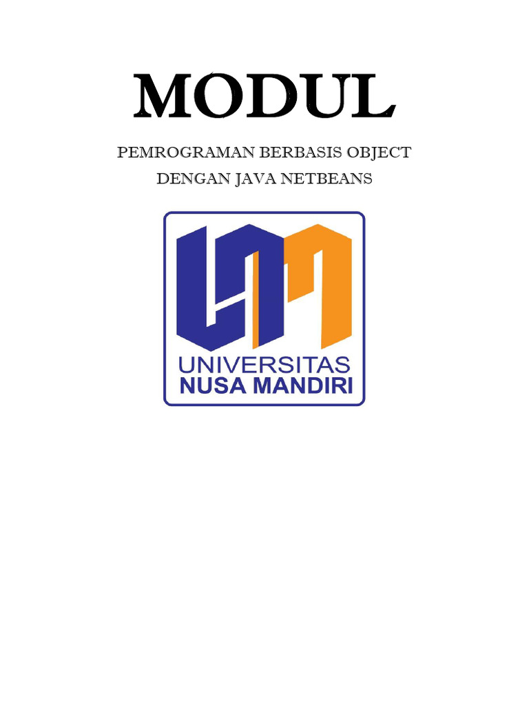 Modul Pemrograman Berbasis Object - Evita Fitri | PDF