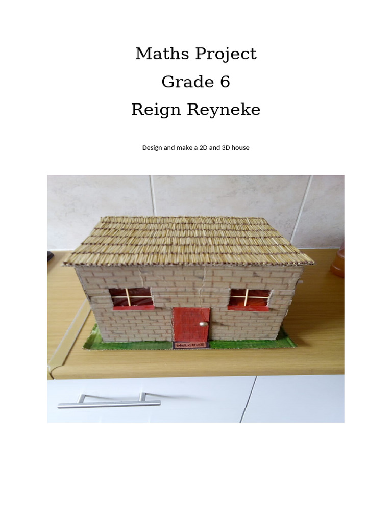 Maths Project Grade 6 | PDF