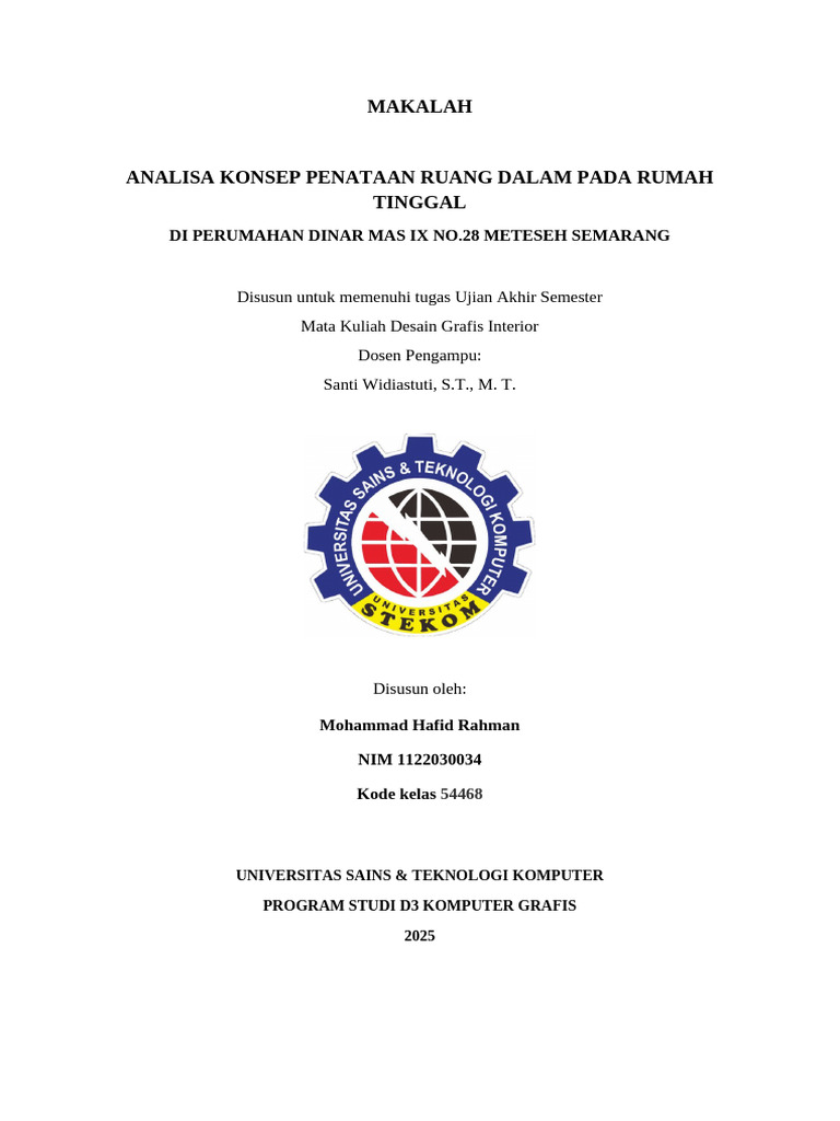 MAKALAH UAS DESAIN GRAFIS INTERIOR | PDF