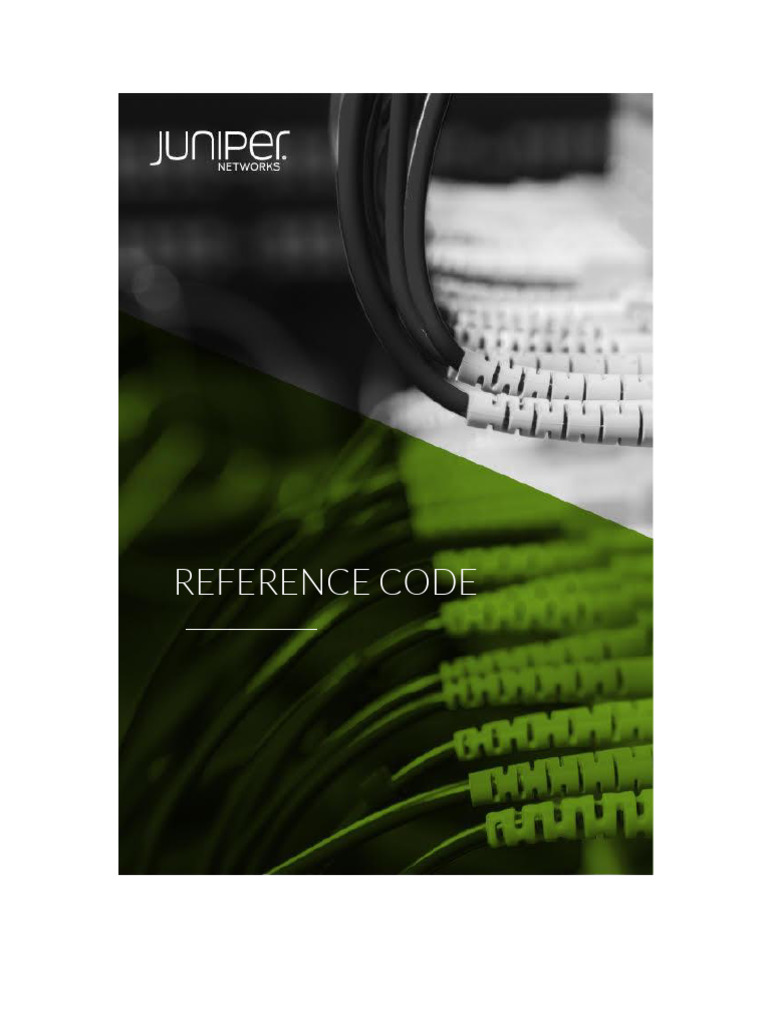 Juniper IJDC M08 NL3 Reference Code | PDF