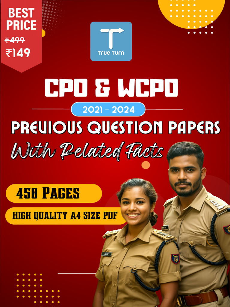 CPO & WCPO Previous Question Papers With Related Facts | PDF