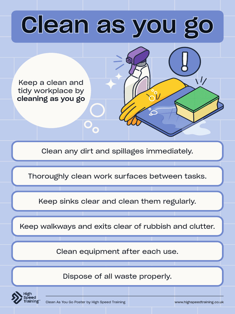 Clean As You Go Office Guidelines | PDF