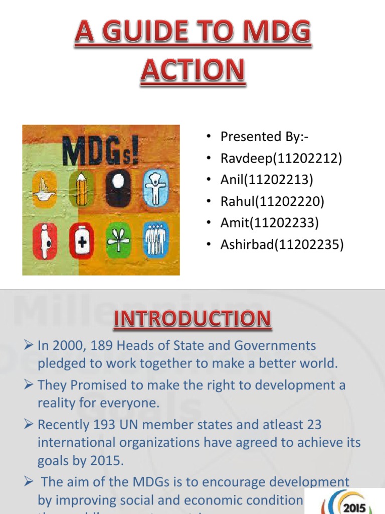 A Guide To MDG Action Ami | PDF | Millennium Development Goals ...