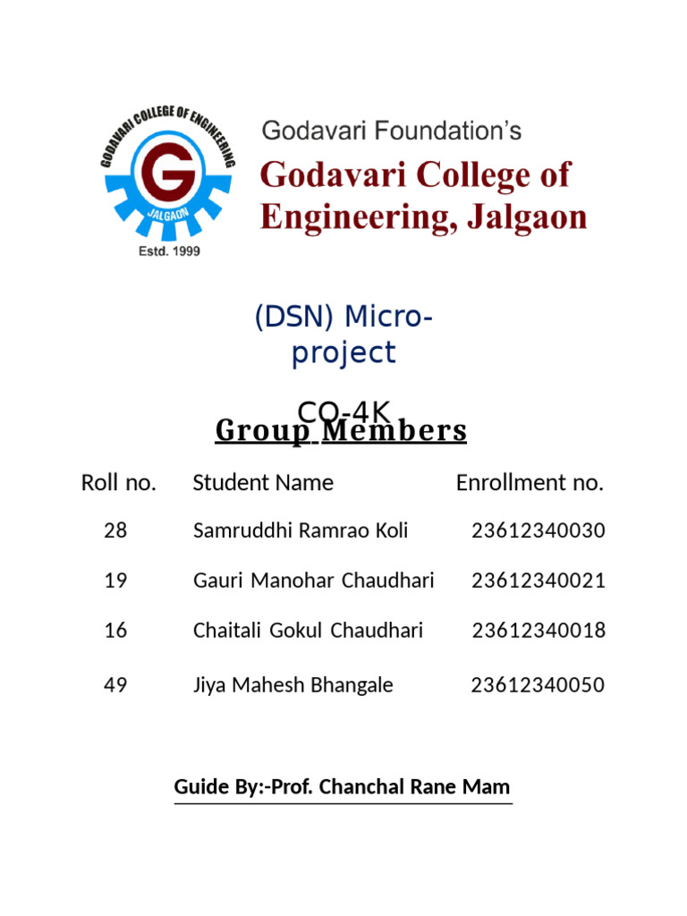 DCN Microproject | PDF | Quality Of Service | Computer Network