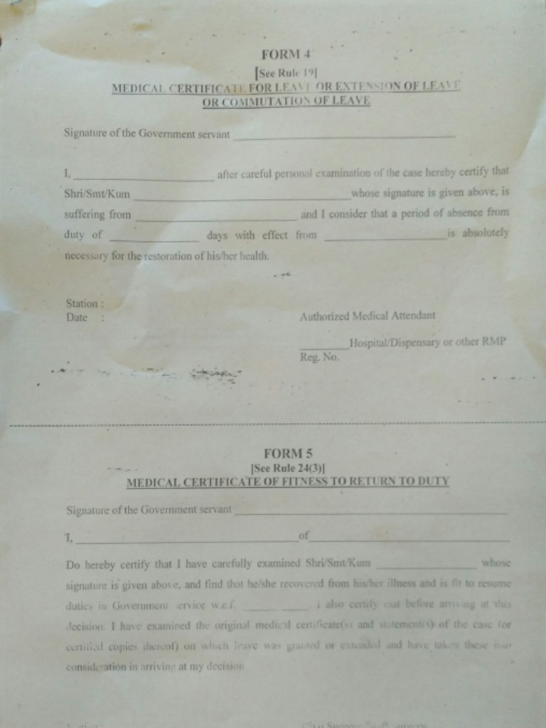 Medical Certificate HPL | PDF