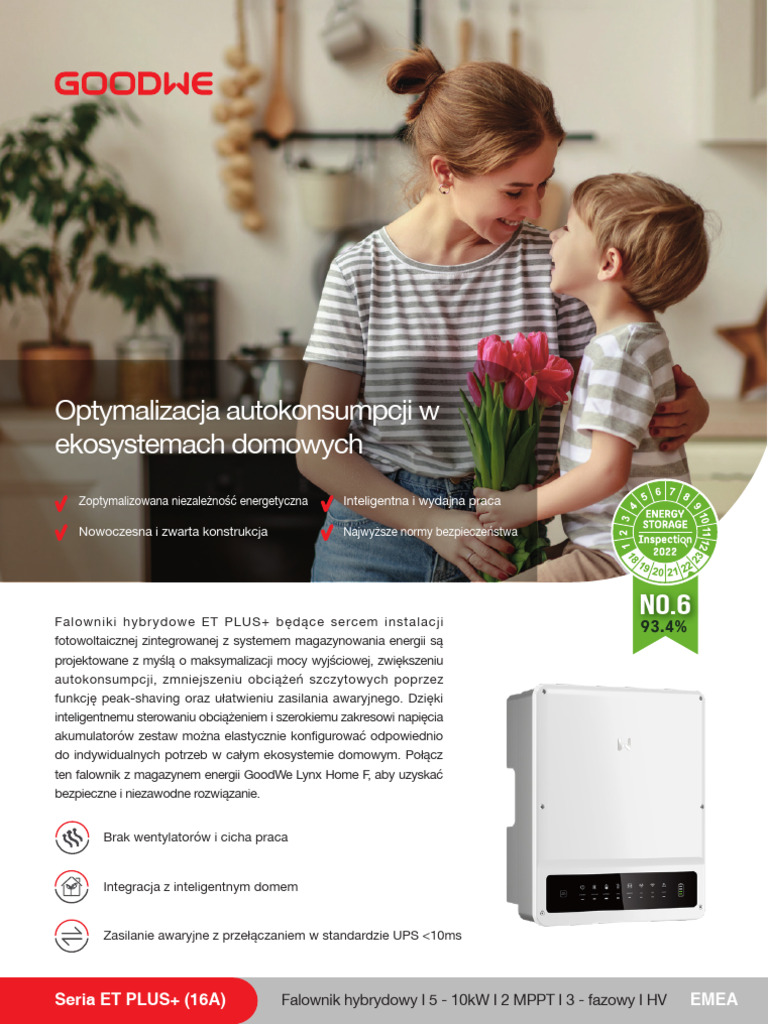 Karta Katalogowa ET PLUS GW5 10KN ET 16A | PDF