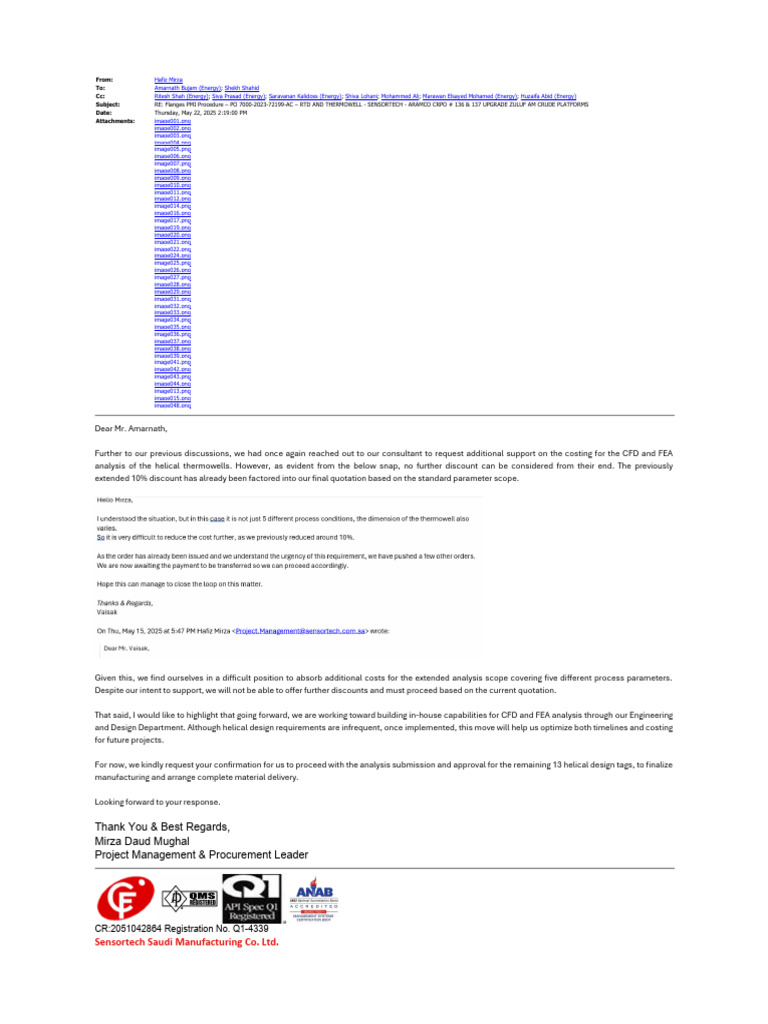 Flanges PMI Procedure Update | PDF