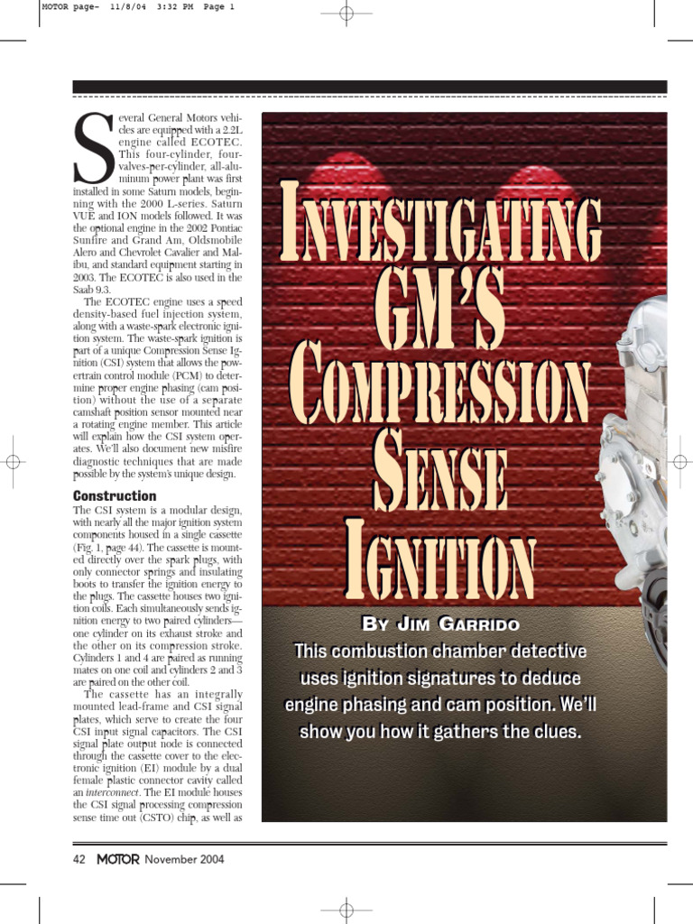 Csi Bobina Astra Ecotec 2.2 | PDF | Ignition System | Capacitor