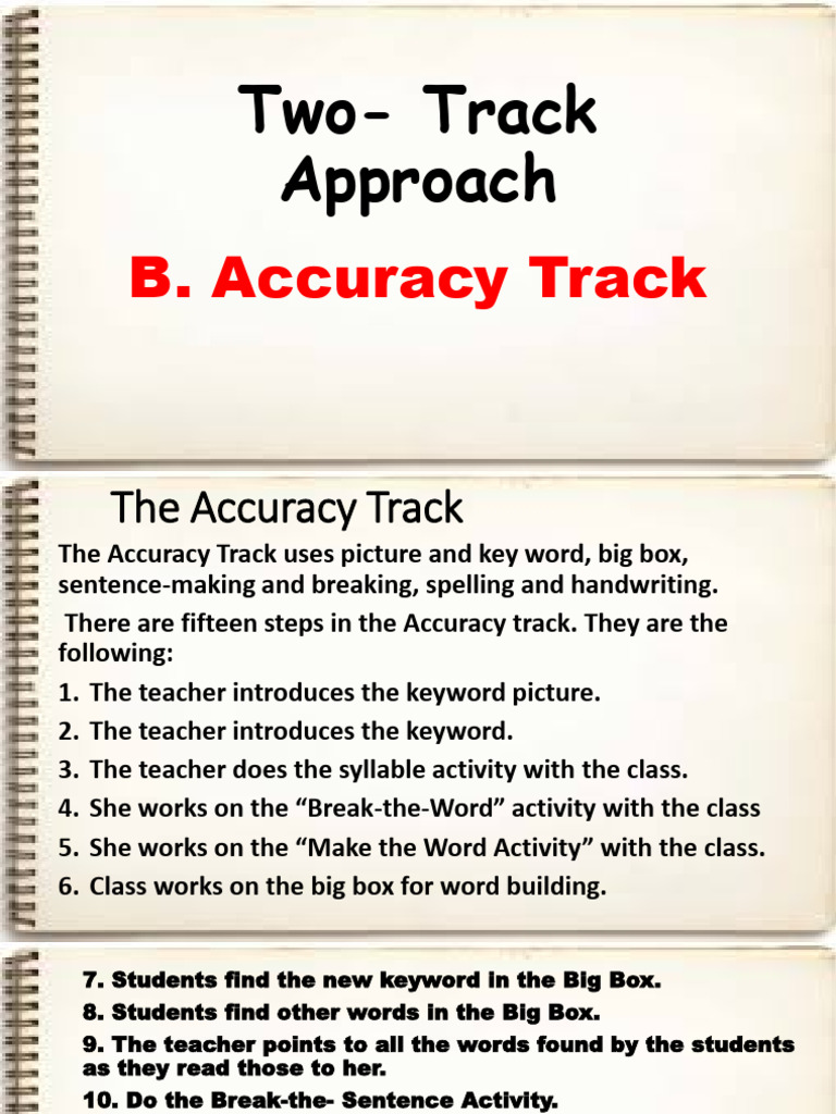 Accuracy Track for Word Learning | PDF