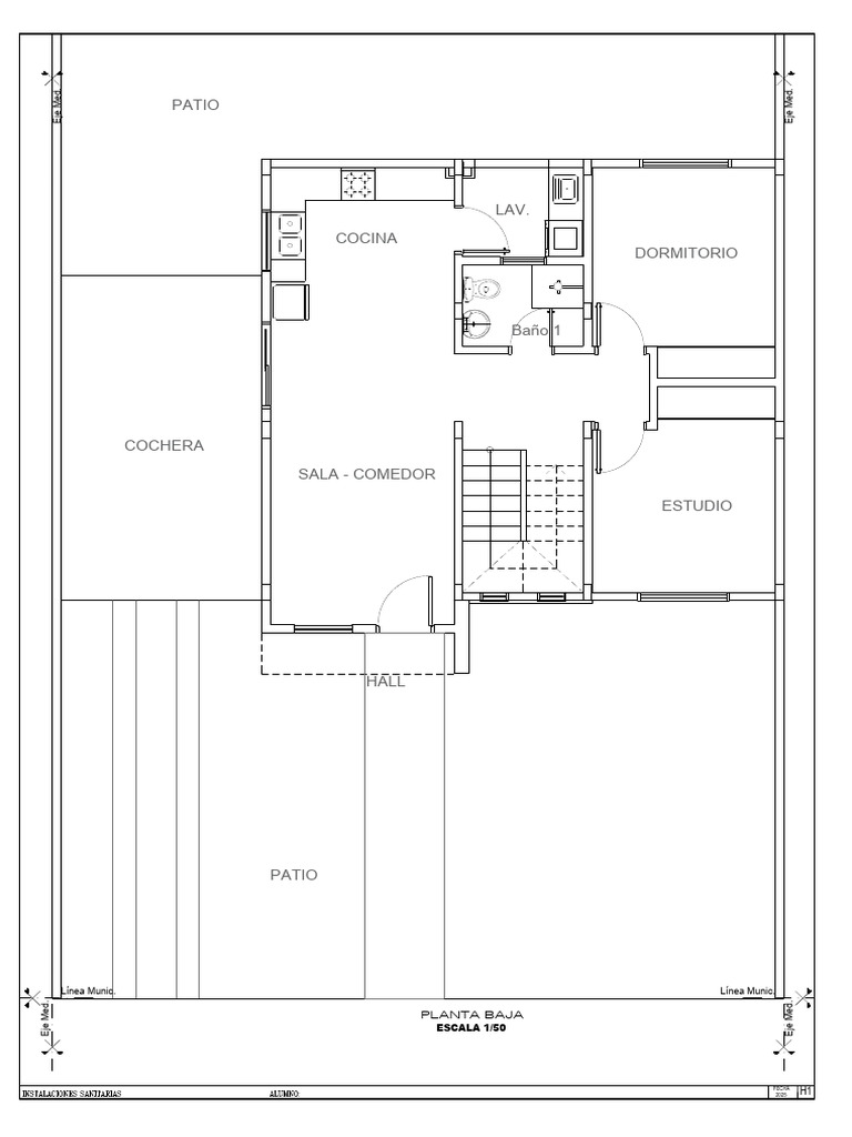Plano Vivienda PB y PA Hoja A3 Is 2025 | PDF