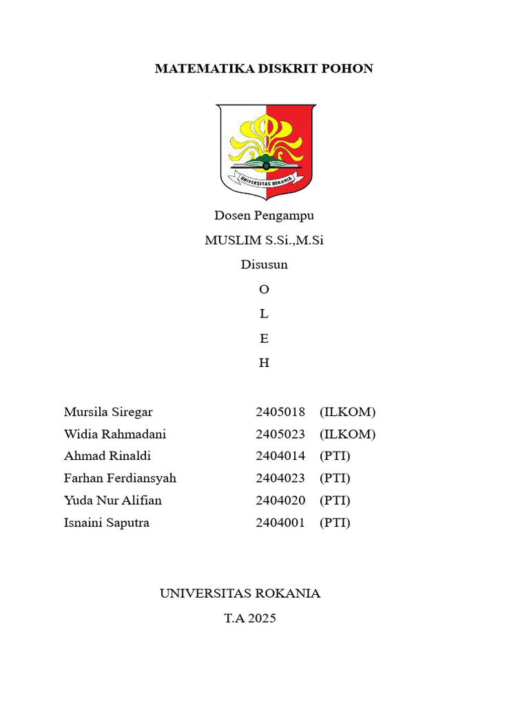 Struktur dan Sifat Pohon Matematika | PDF