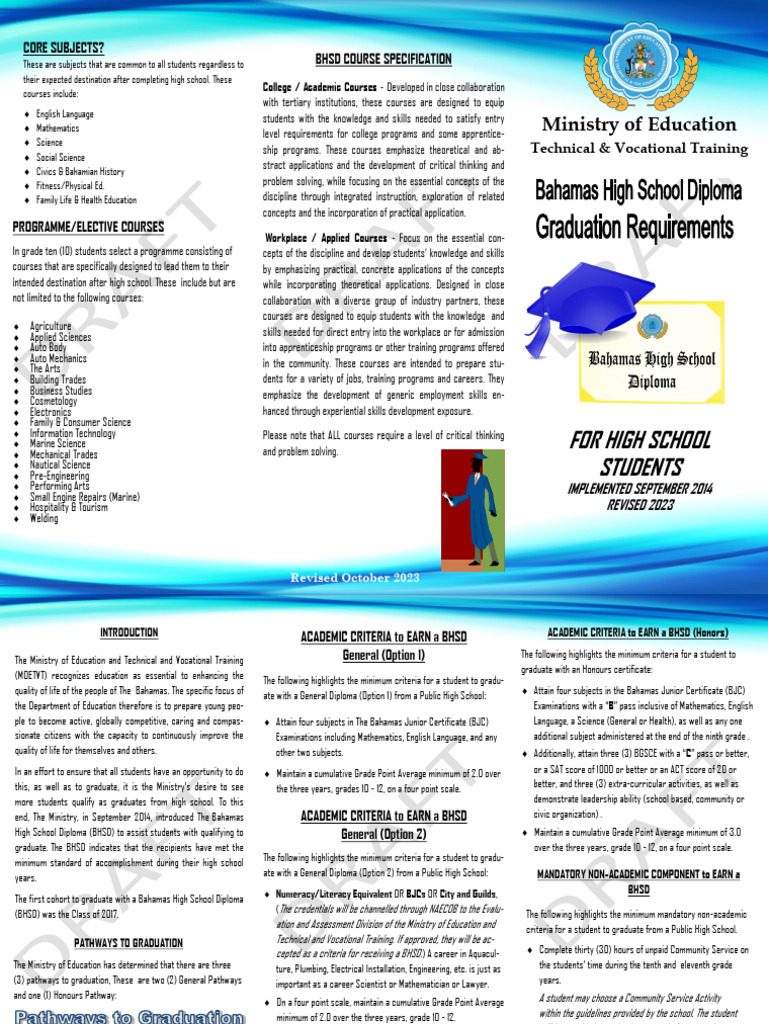 BHSD Manual Brochures (Revised 2023) | PDF | Apprenticeship | Vocational Education