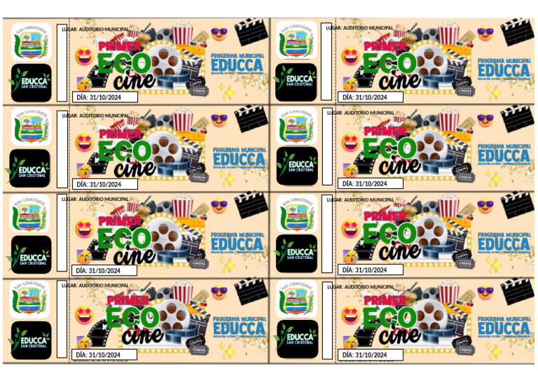 Ticket Ecocine | PDF