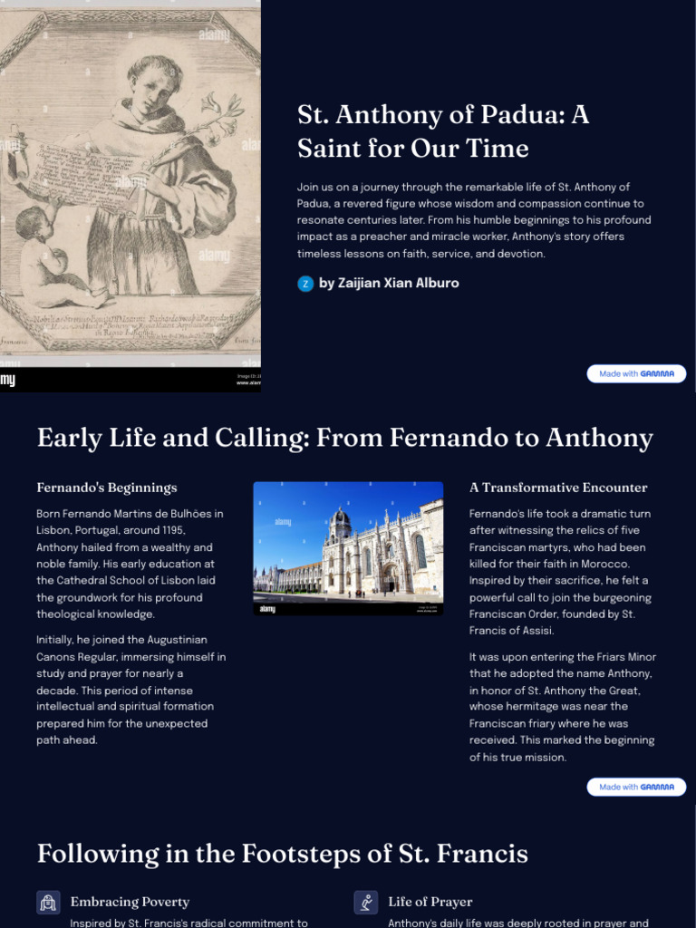 Sermons of St. Anthony of Padua | PDF | Sermon | Miracle