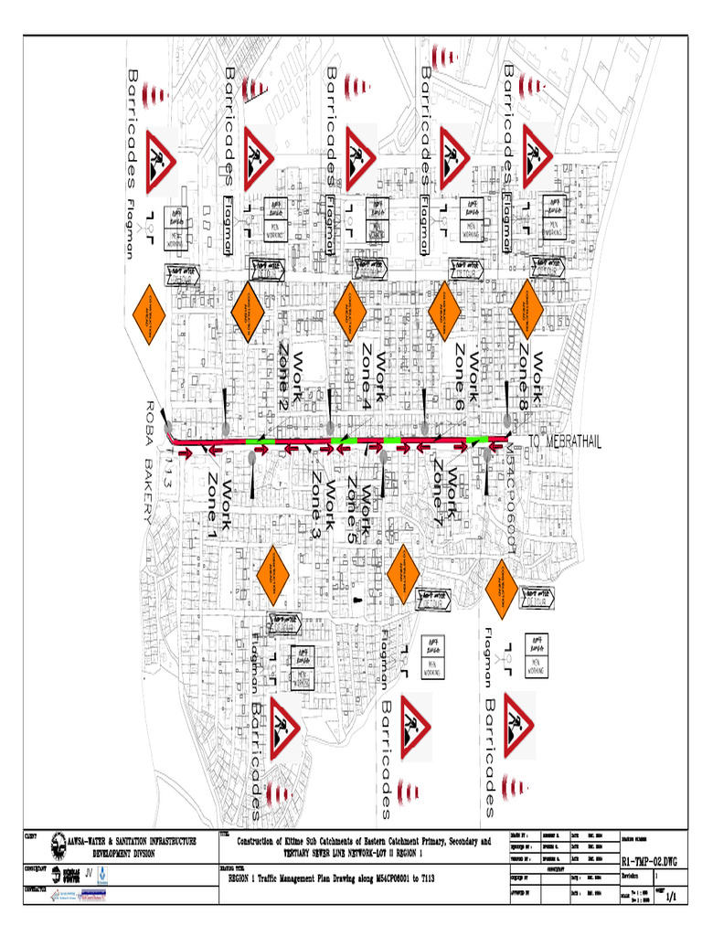 Traffic Managemen Plan Drawing Revised 18-12-24 | PDF