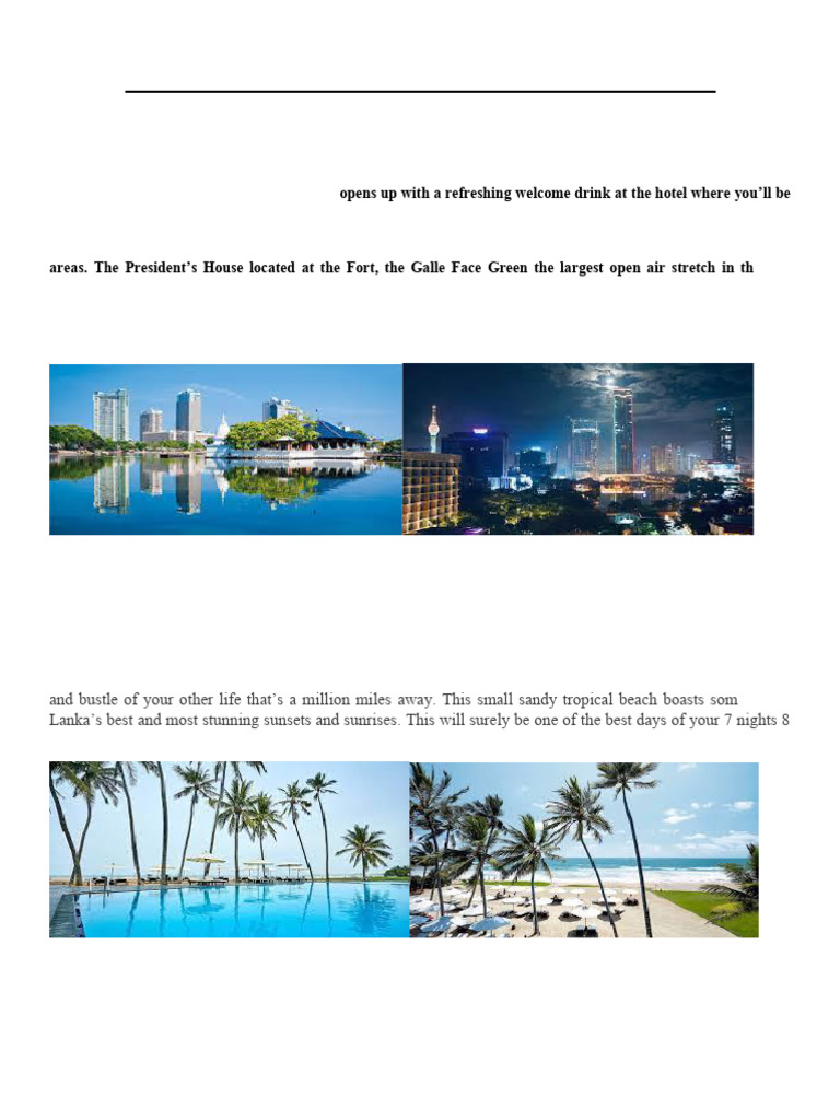 Romantic Sri Lanka Honeymoon Package 05 Nights & 06 Days | PDF | Sri Lanka