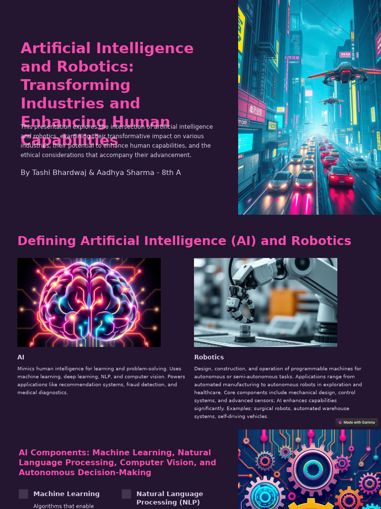 Artificial Intelligence and Robotics Transforming Industries and ...