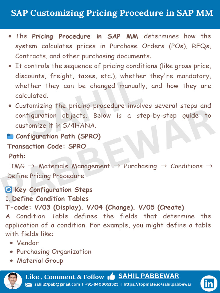 Customize Pricing Procedure | PDF | Pricing | Computing