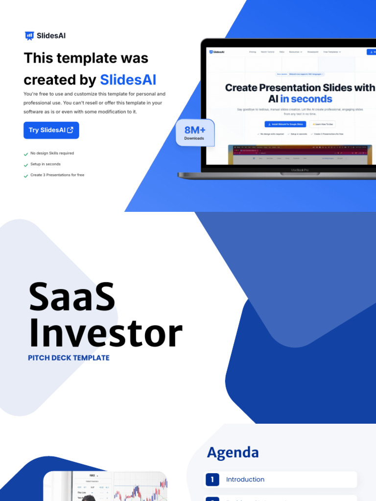 Pitch Deck - Saas Investor | PDF | Software As A Service | Computing