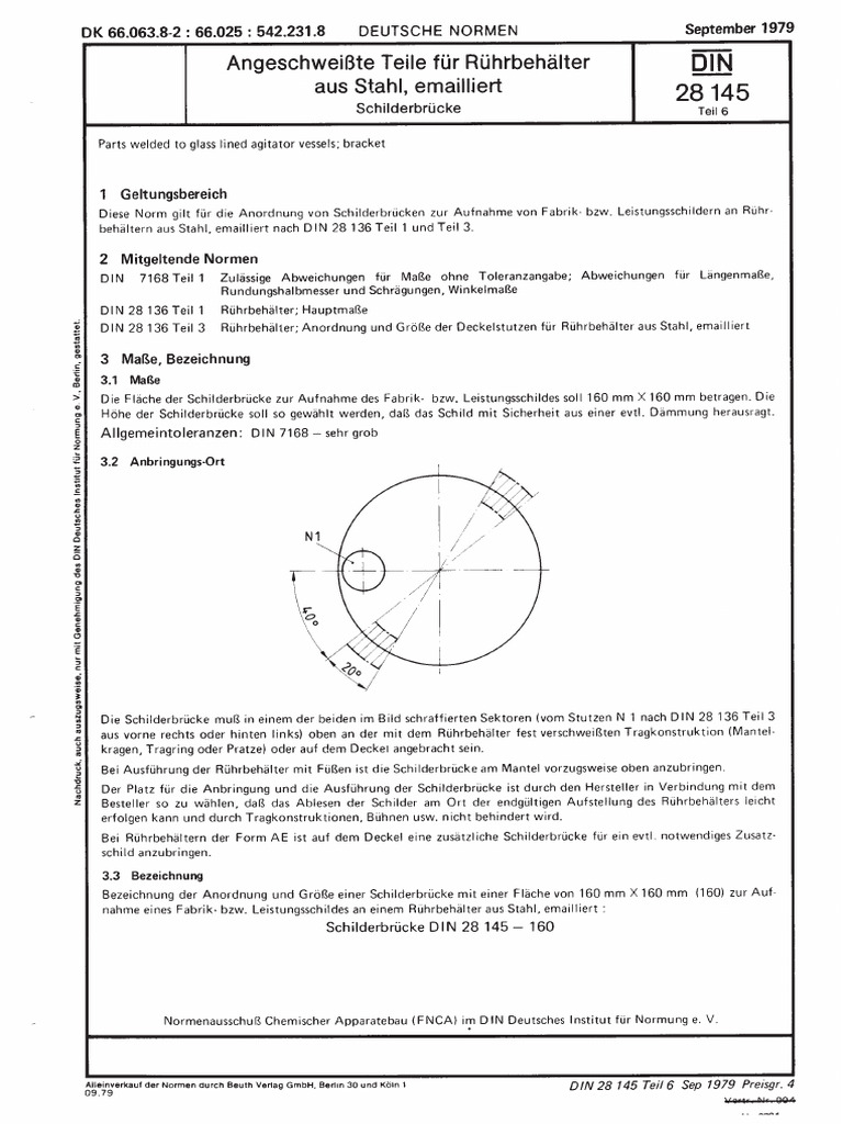 Din 28145-6 1979-09 | PDF