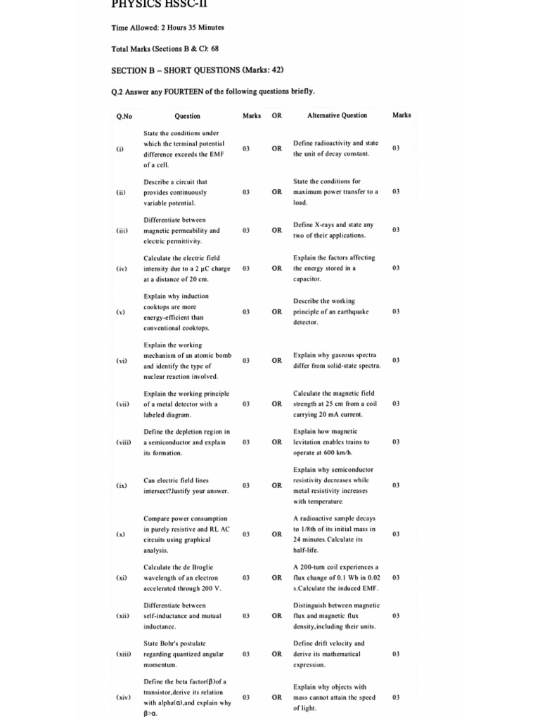 Physics Class 12 | PDF