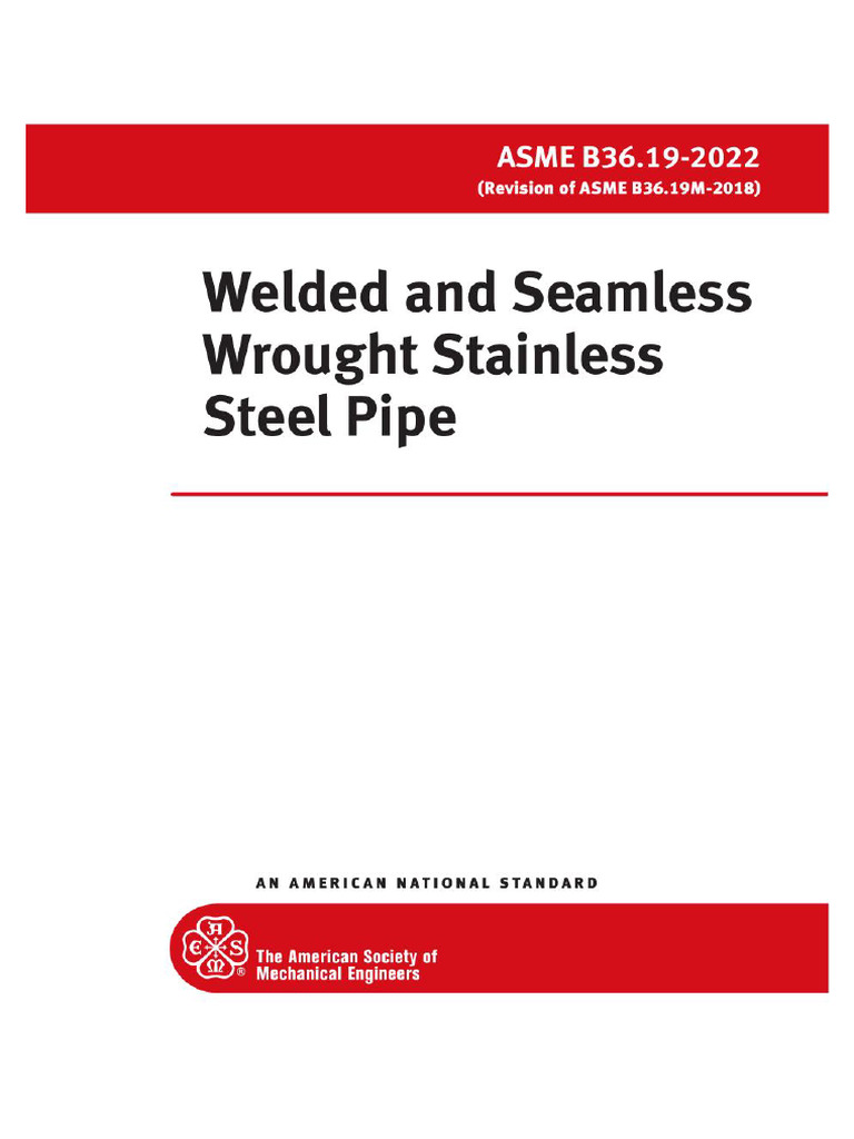 Asme B36.19-2022 | PDF