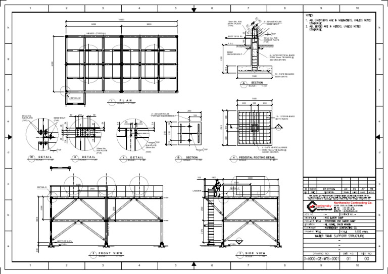 Elevated Water Tank Details | PDF