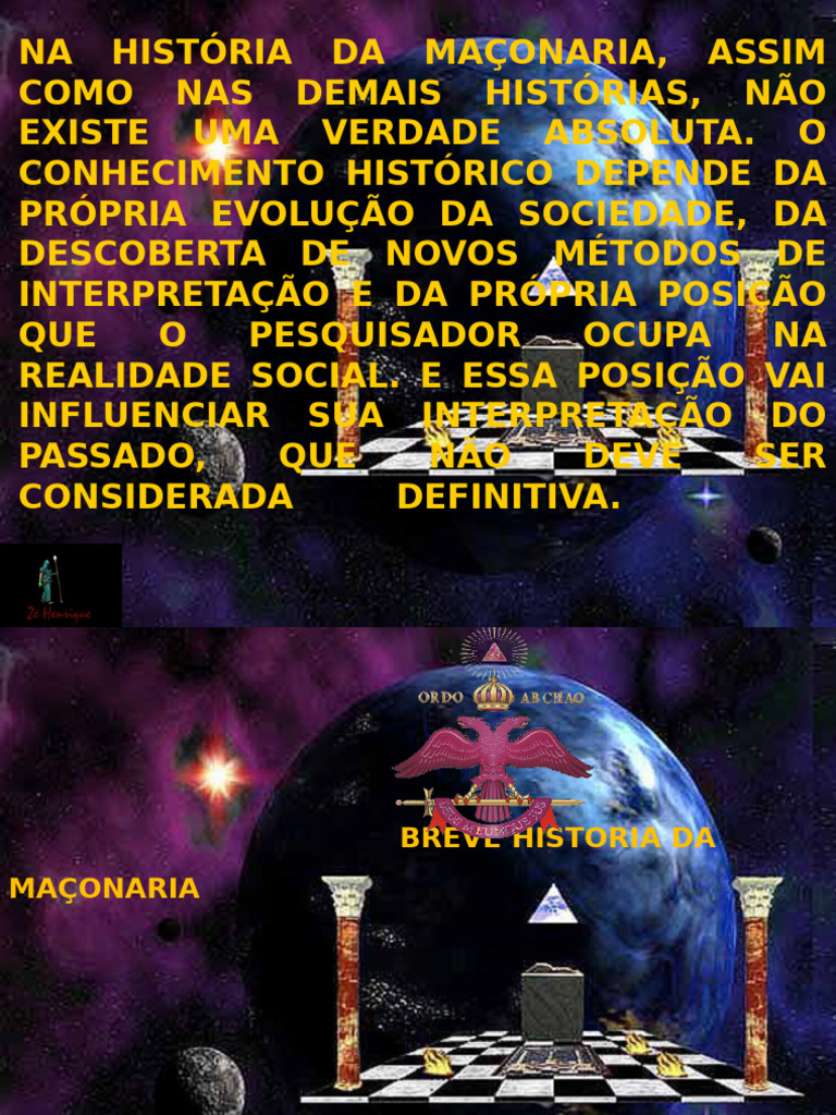 História da Maçonaria: Origens e Evolução | PDF | Maçonaria | Loja Maçônica