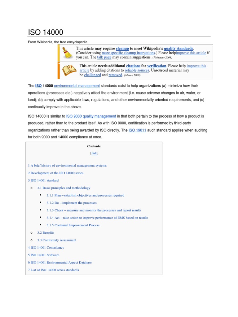 Iso 14000 | Download Free PDF | Business | Science